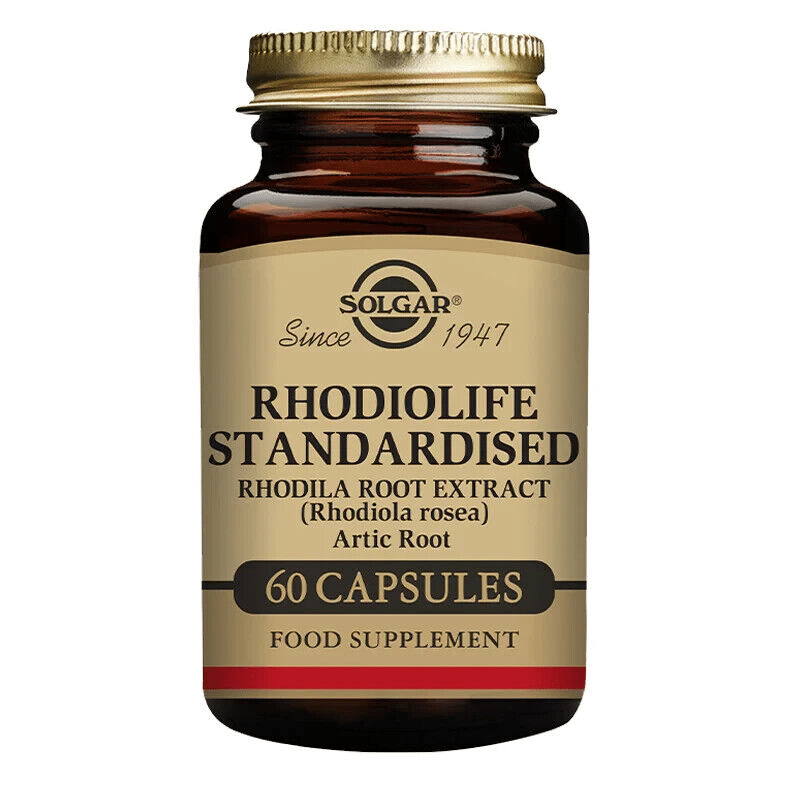 Solgar Rhodiola Root Extract Vegicaps - Herbal Supplement - 60 Capsules
