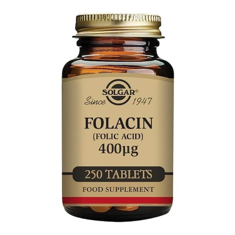 Solgar Vitamin B Folacin Tabs 400ug - Size 250 | Buy Online Now