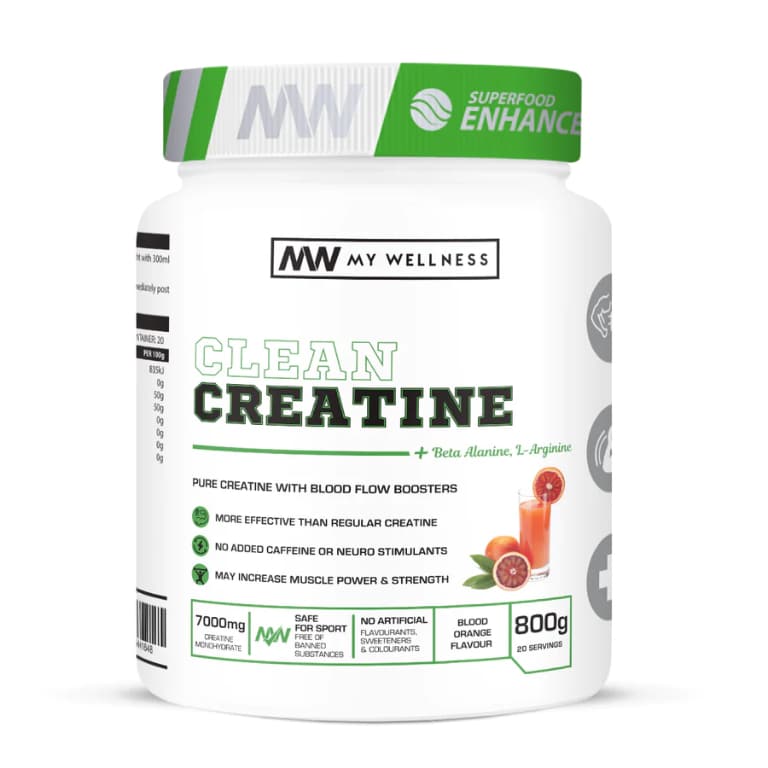 Clean Creatine 800g Real Blood Orange | My Wellness