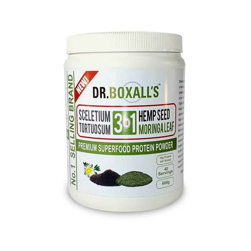 Dr Boxall's Sceletium Moringa & Hemp Seed Powder 600g | Cosmetology.co.za