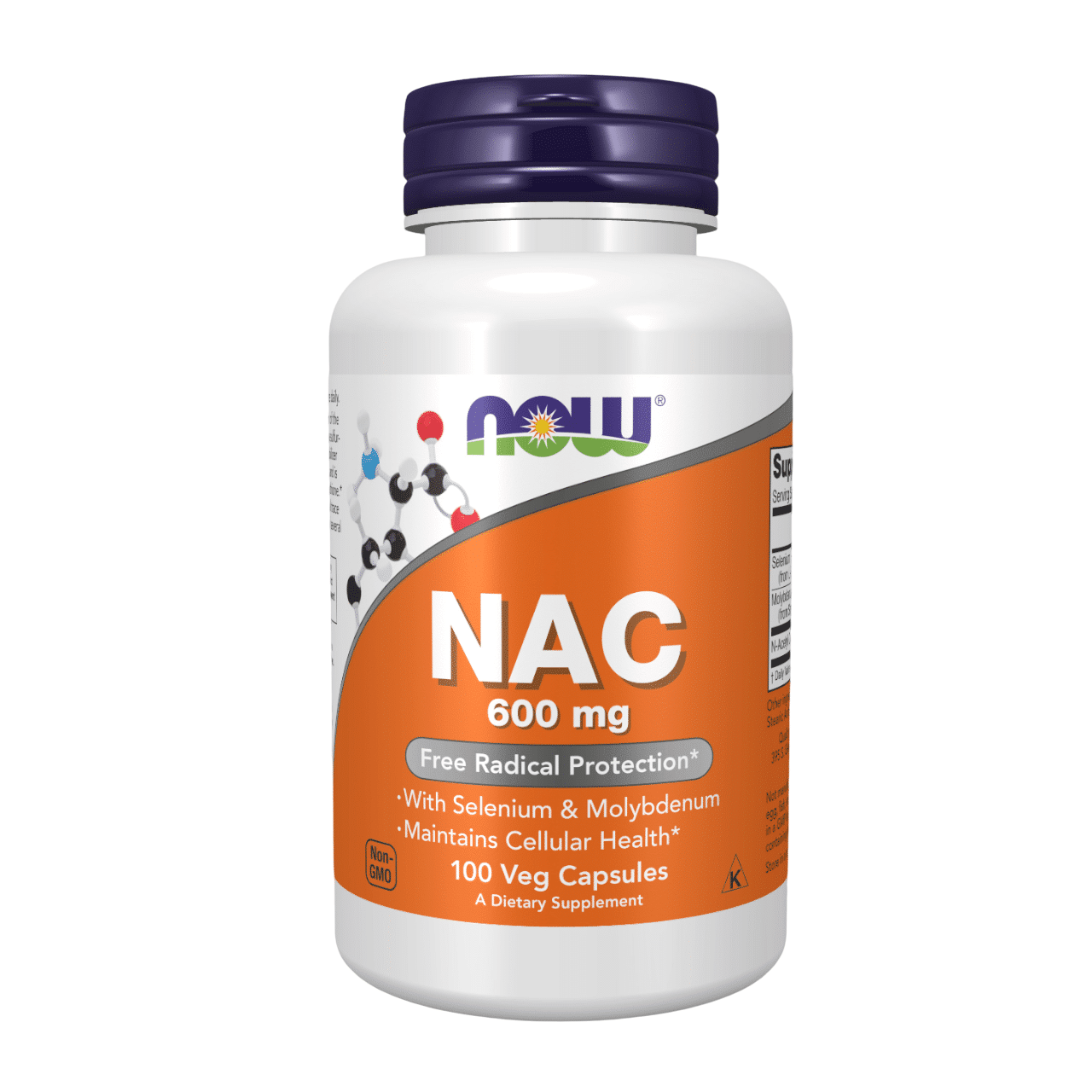 NOW Foods NAC 600 mg - 100 Veg Capsules | Cosmetology.co.za