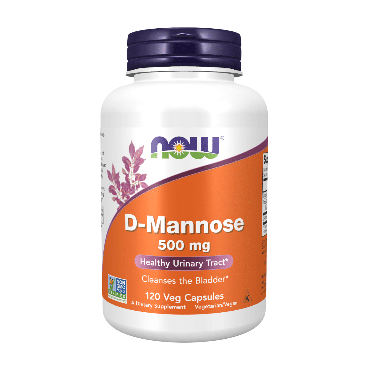 NOW Foods NOW Foods D-Mannose 500 mg - 120 Veg Capsules