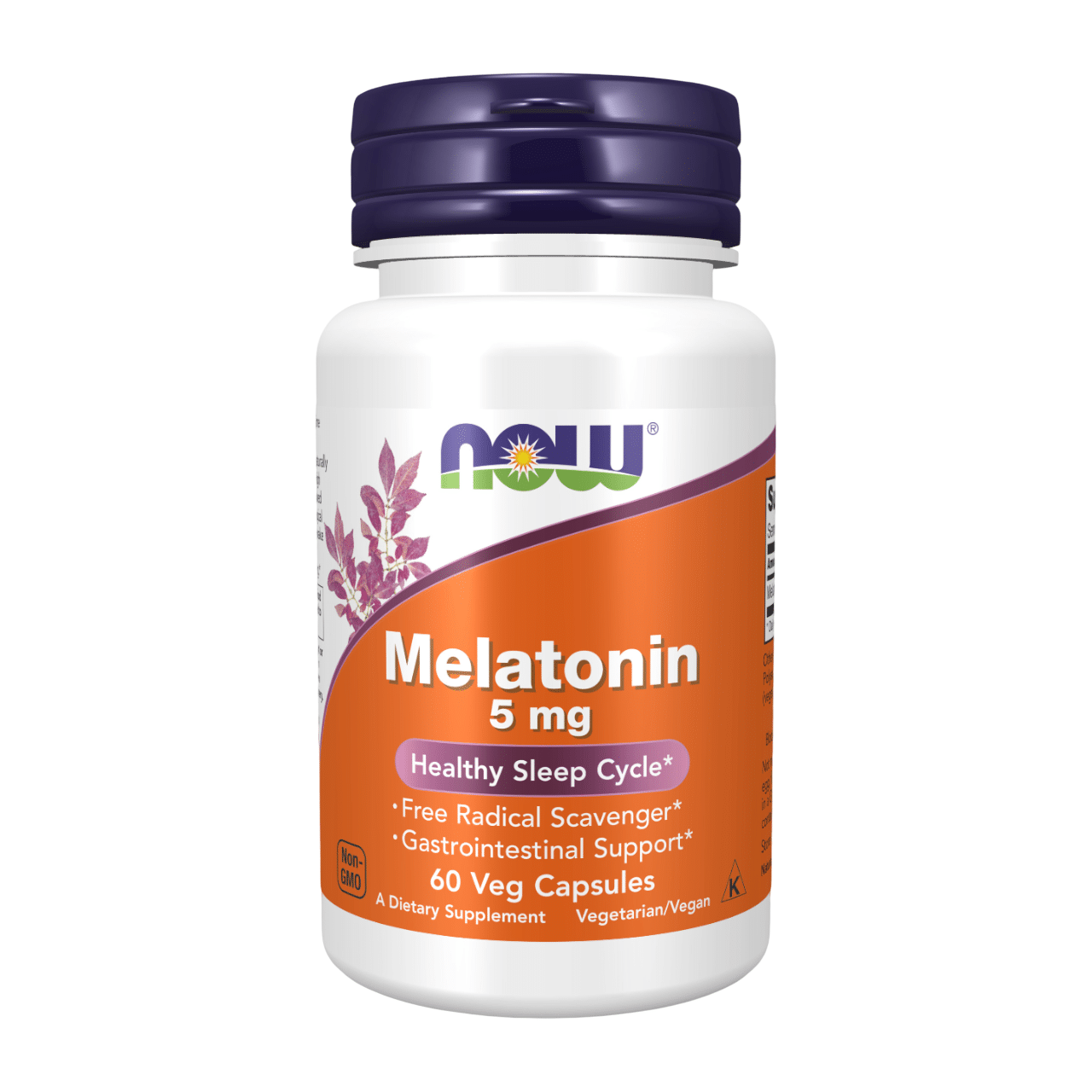 NOW Foods NOW Foods Melatonin 5mg - 60 Veg Capsules
