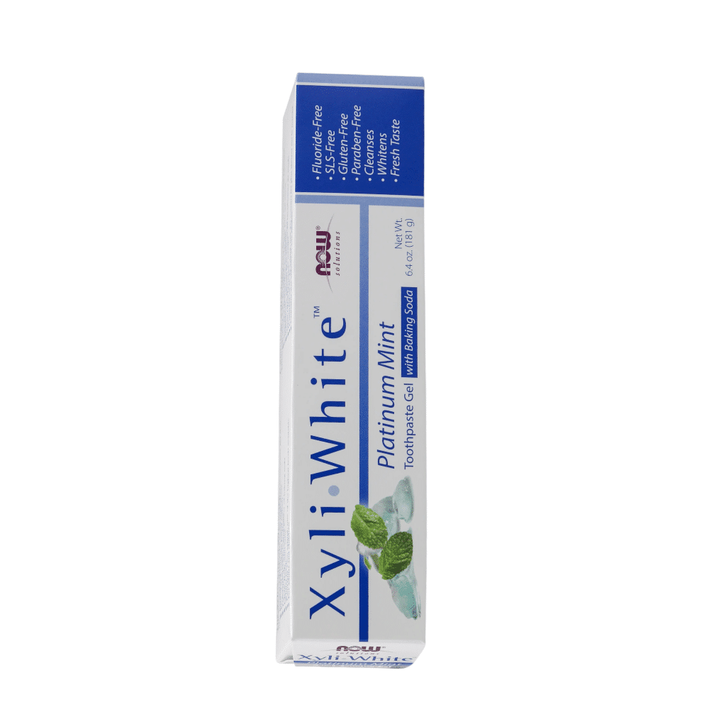 NOW Solutions Xyliwhite Platinum Mint Toothpaste Gel with Baking Soda ...