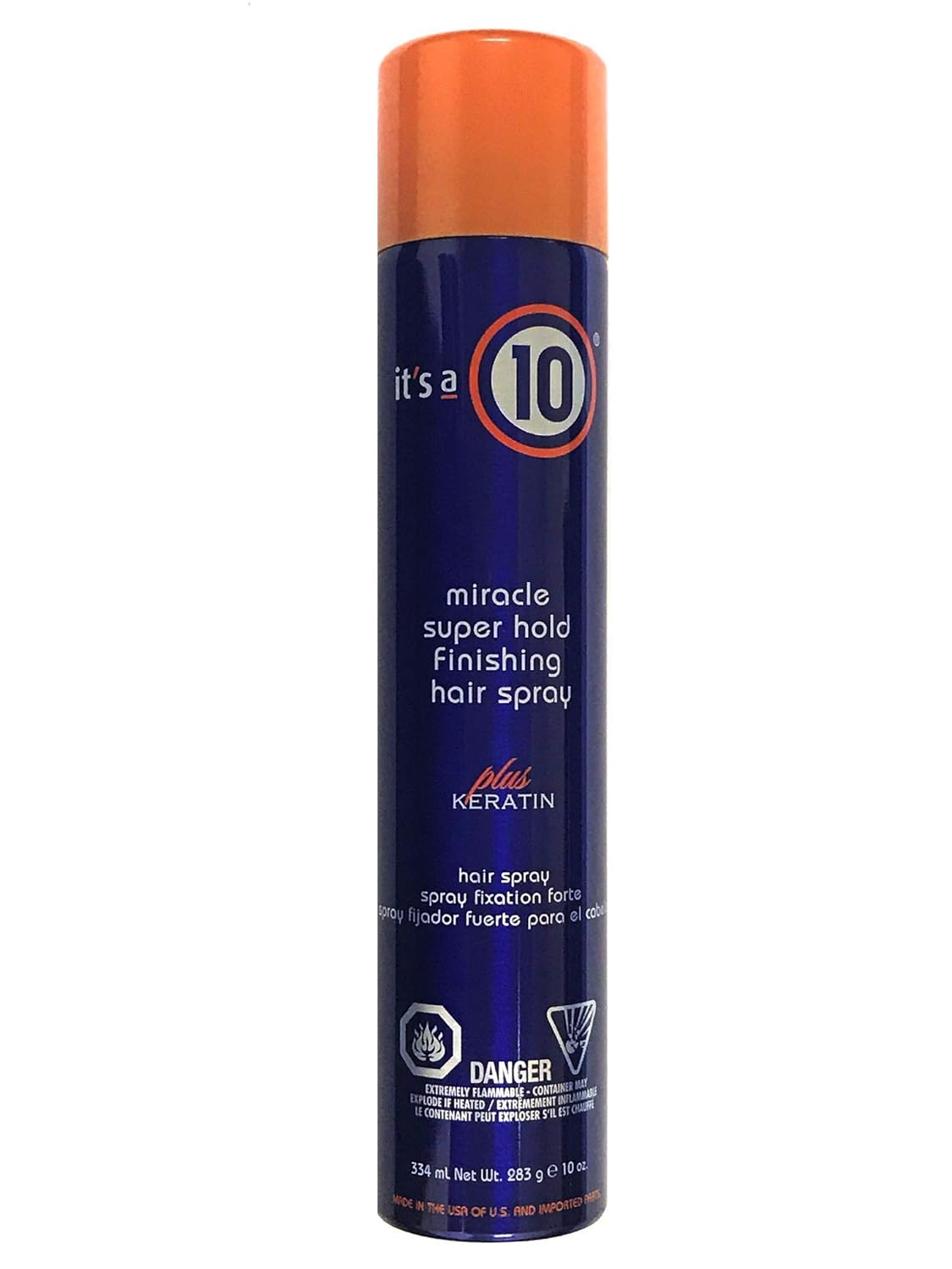 It's a 10 Miracle Super Hold Finish Spray Plus KERATIN 334ml ...