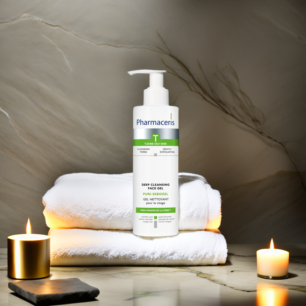 Pharmaceris T-puri-sebogel Deep Cleanser - 190ml | Effective Acne Treatment