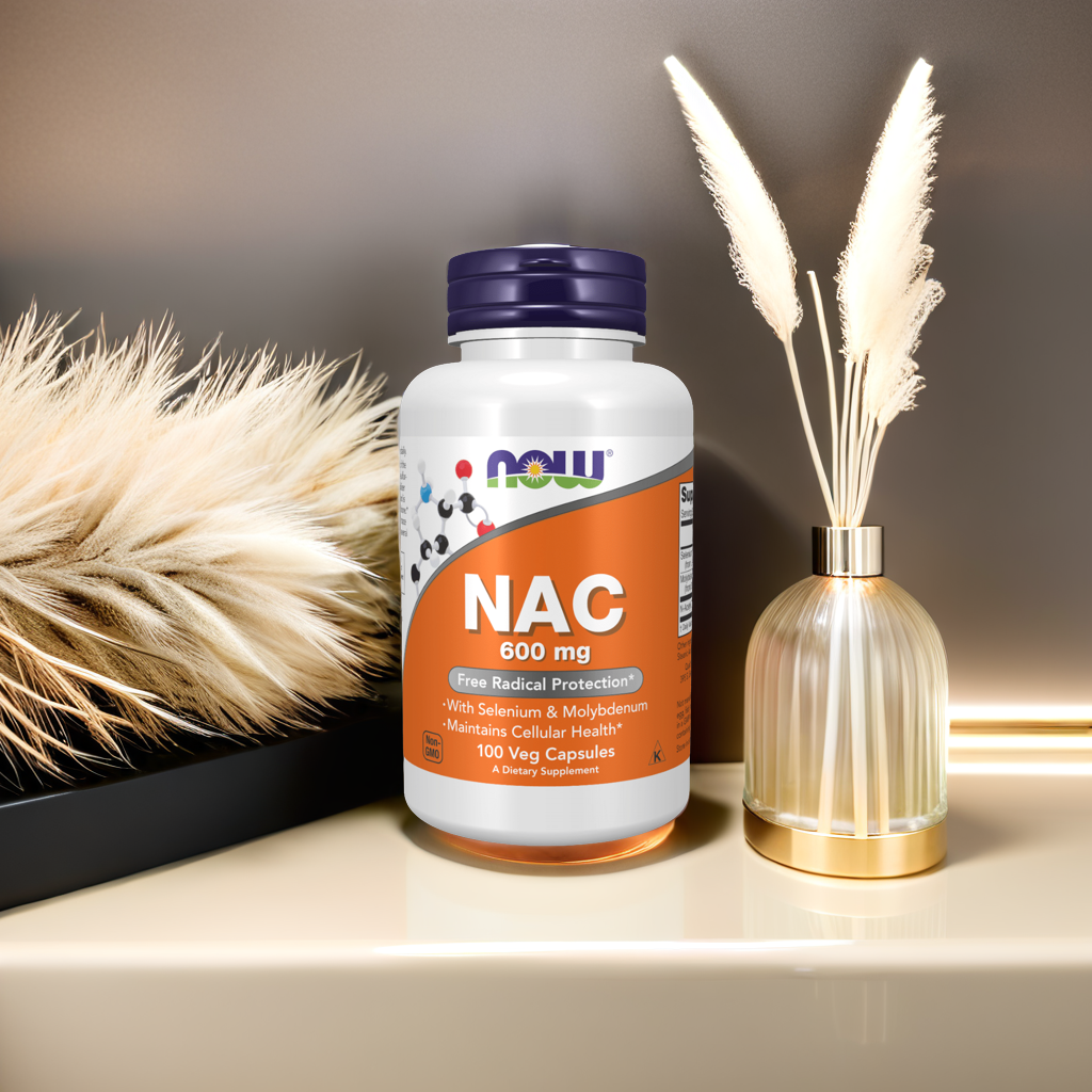 NOW Foods NAC 600 mg - 100 Veg Capsules | Cosmetology.co.za