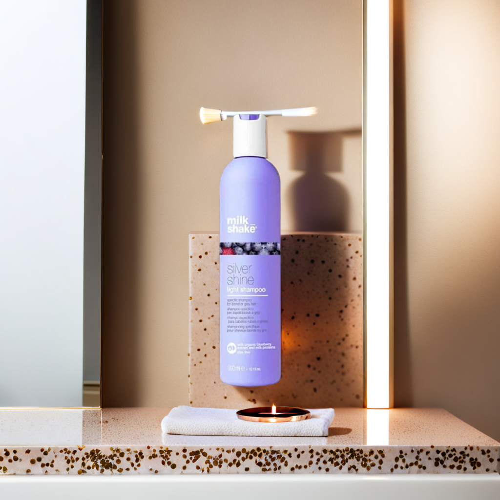 Get Shiny Hair with Milkshake Silver Shine Shampoo - 300ml