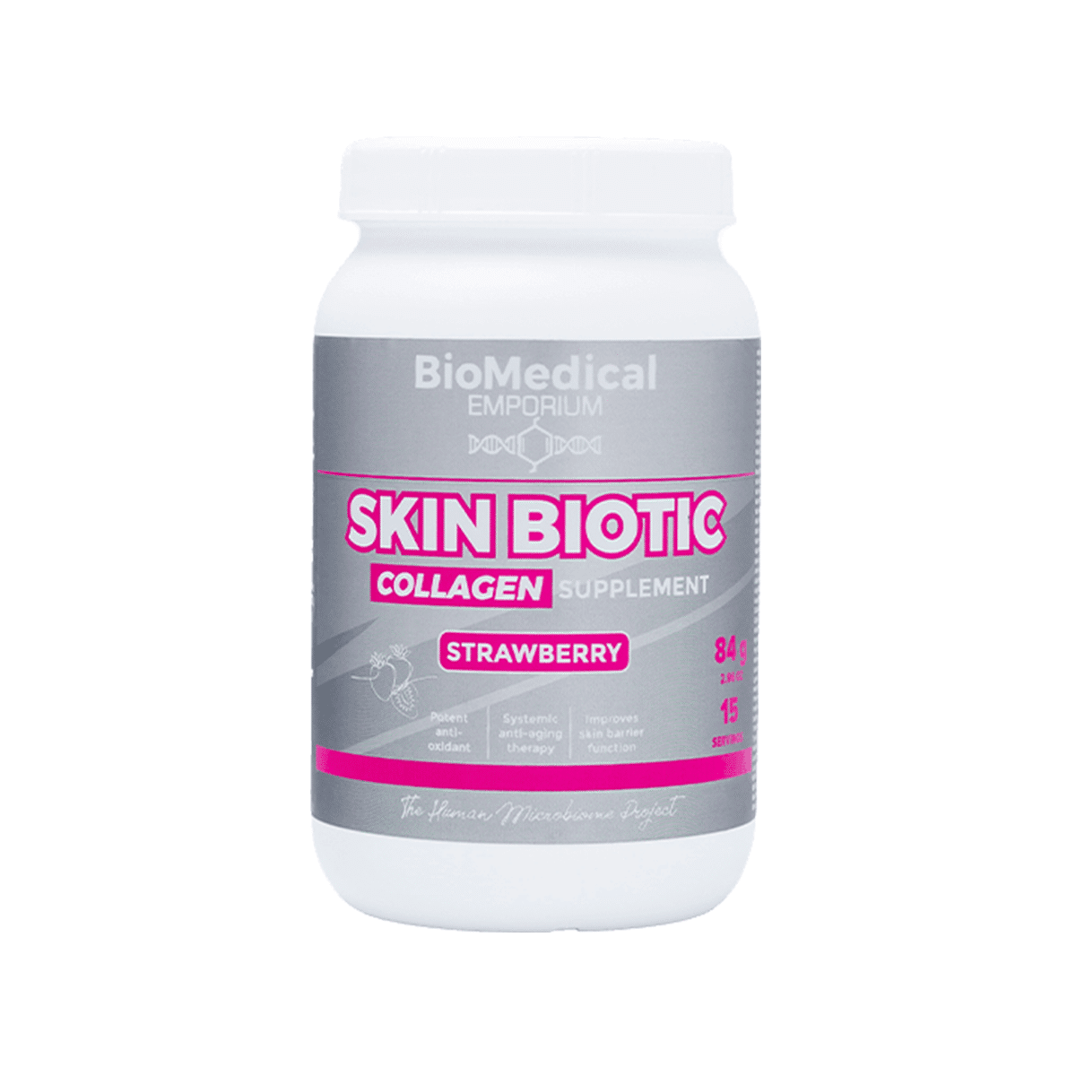 Buy Biomedical Emporium Skin Biotic Supplement - Strawberry 84g