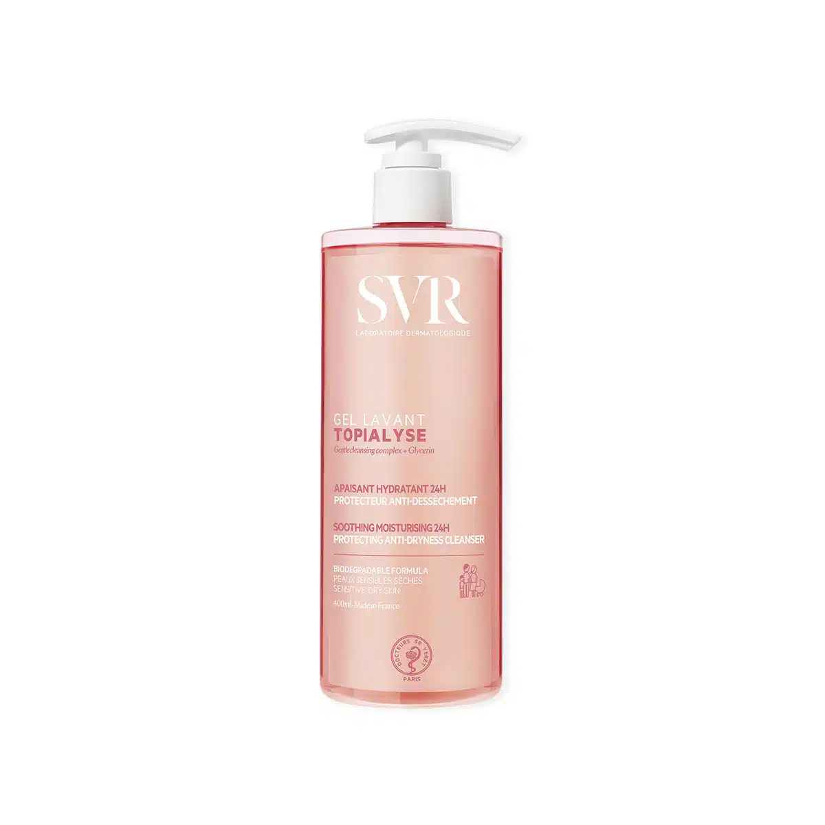 SVR Laboratories Topialyse Gel Lavant 400ml | Cosmetology.co.za