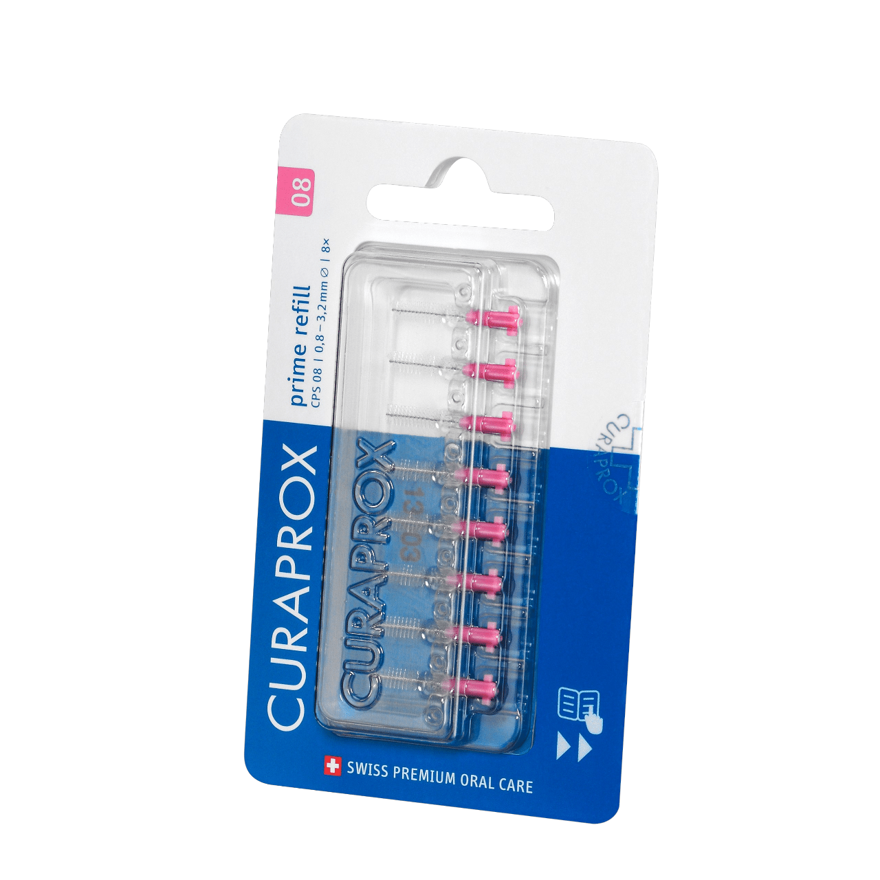 Curaprox CPS Prime Refill Interdental Sets: Sizes 08 | Cosmetology.co.za