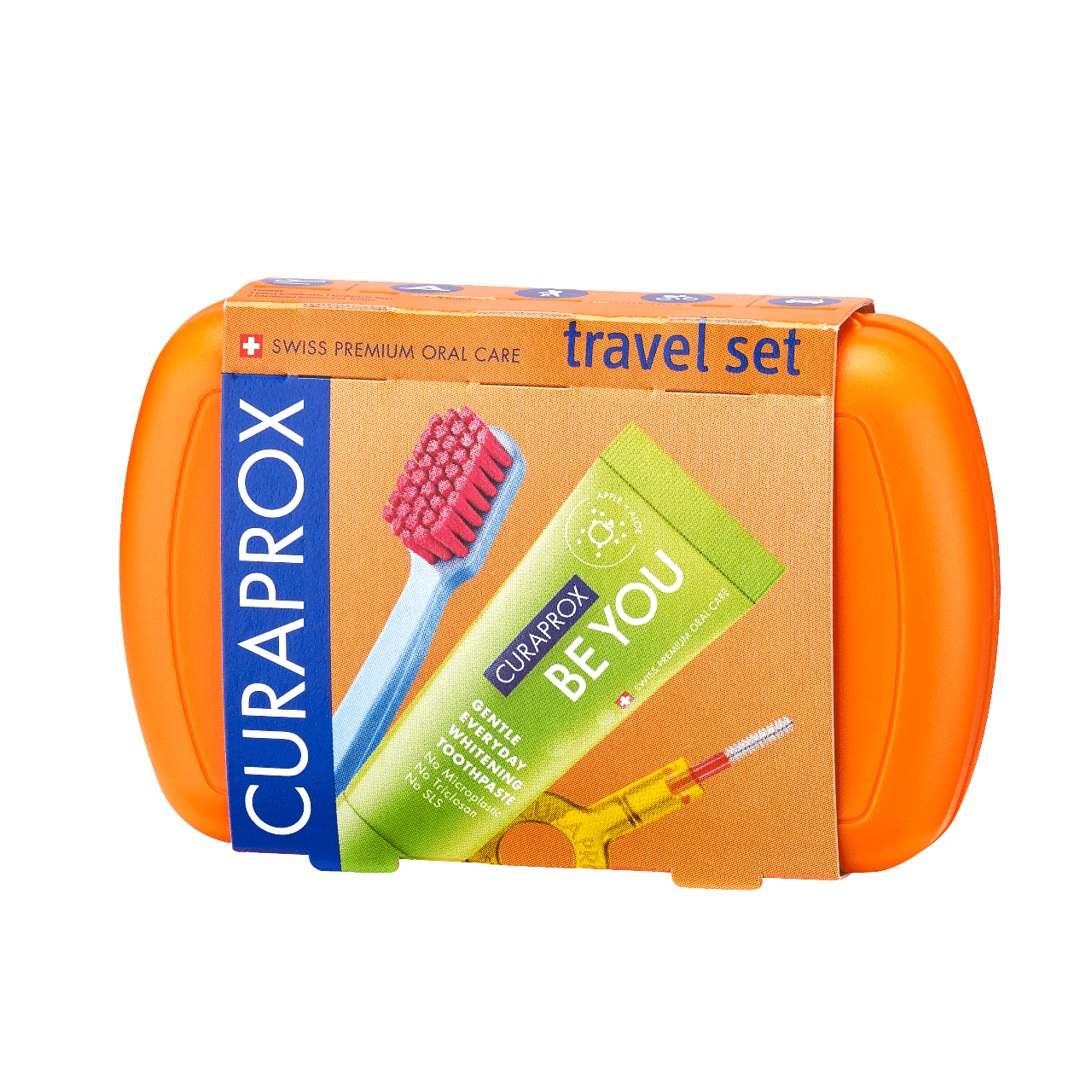 Curaprox Travel Set Orange | Cosmetology.co.za