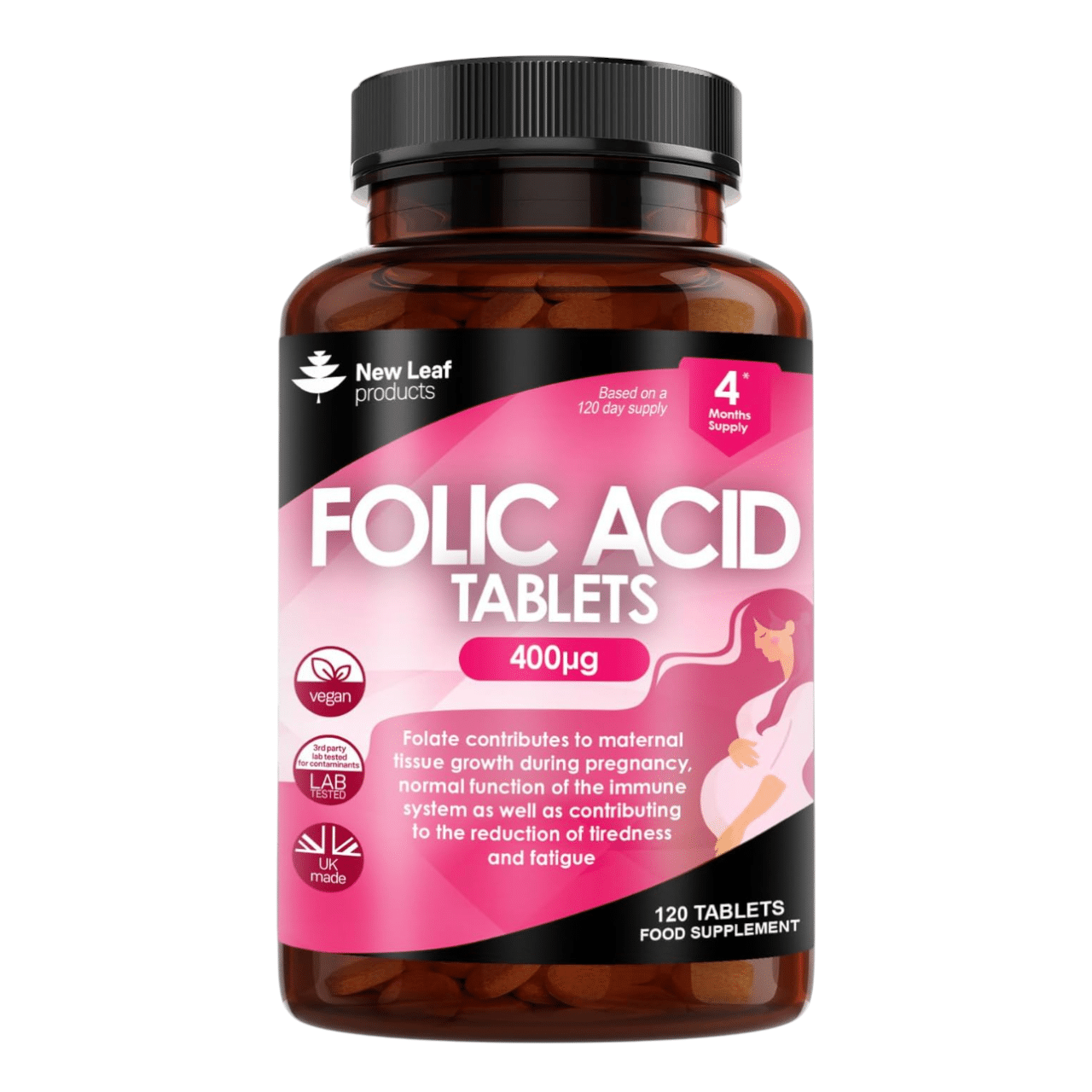 New Leaf Folic Acid Tablets 120 T | Cosmetology.co.za