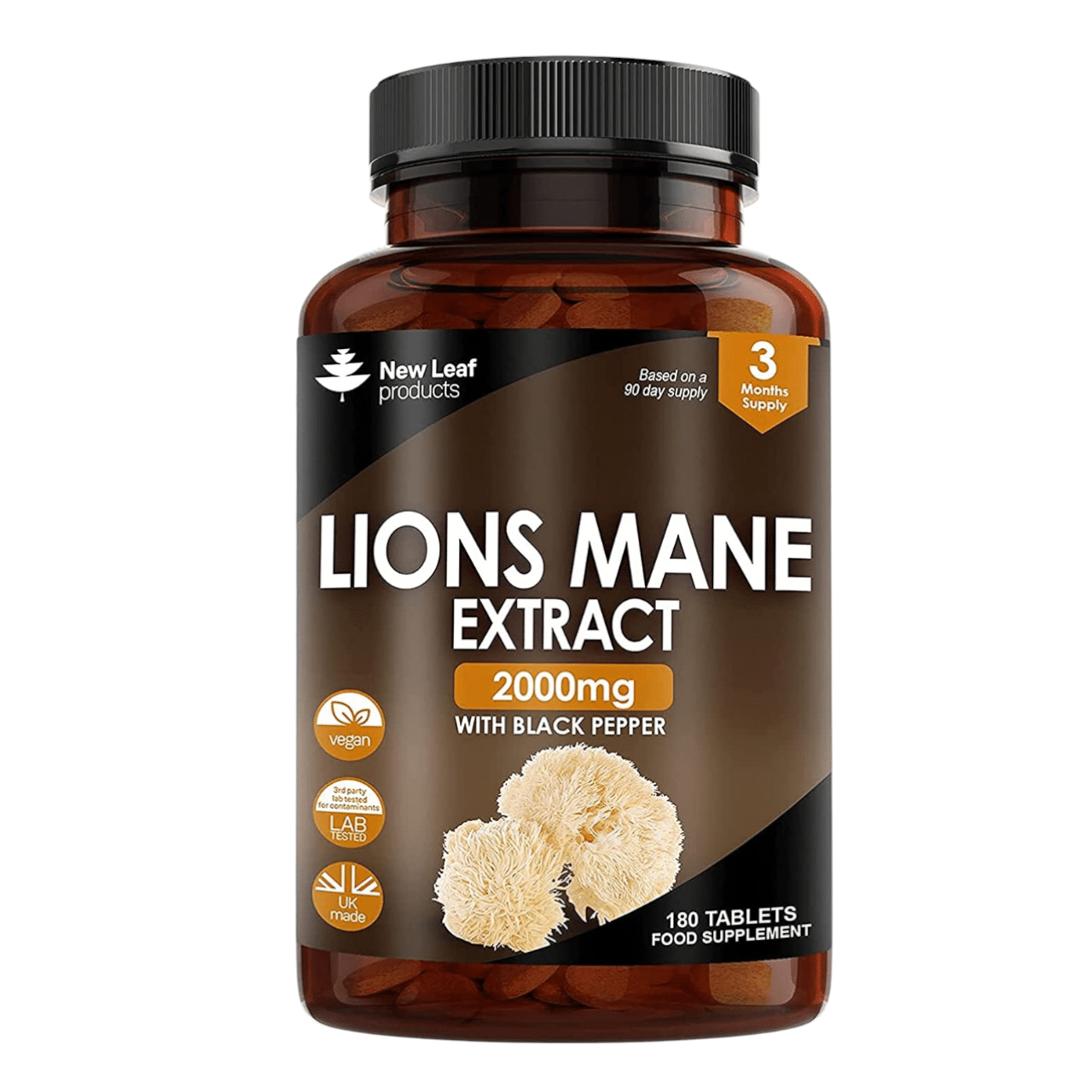 New Leaf Lions Mane Tablets 180 T | Cosmetology.co.za